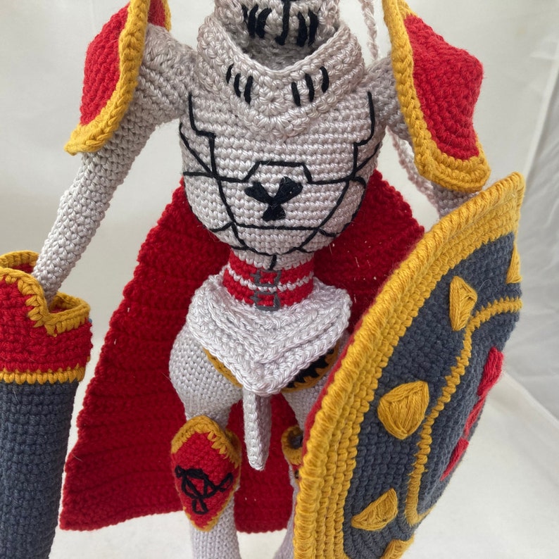 Gallantmon From Digimon Crochet Action Figure Amigurumi - Etsy