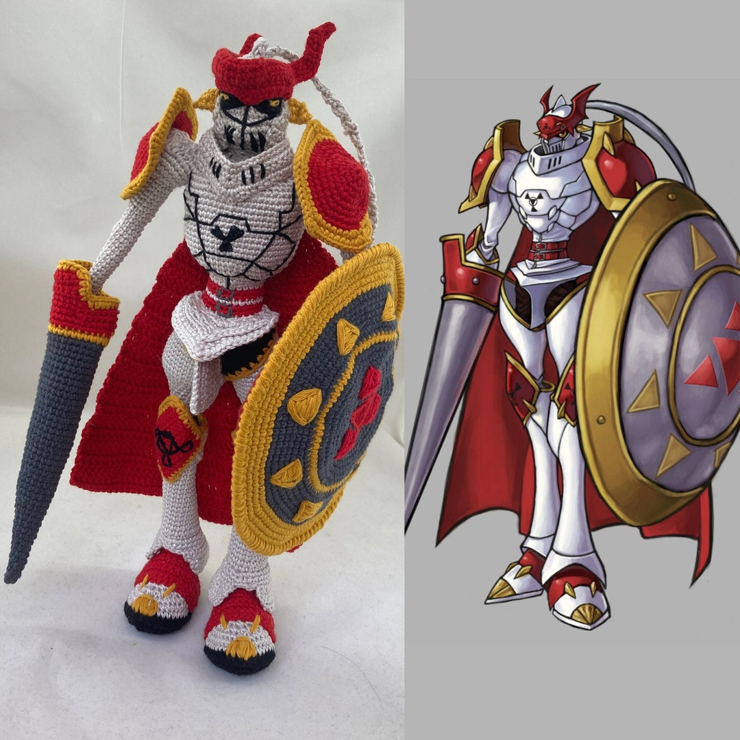 Gallantmon From Digimon Crochet Action Figure Amigurumi - Etsy