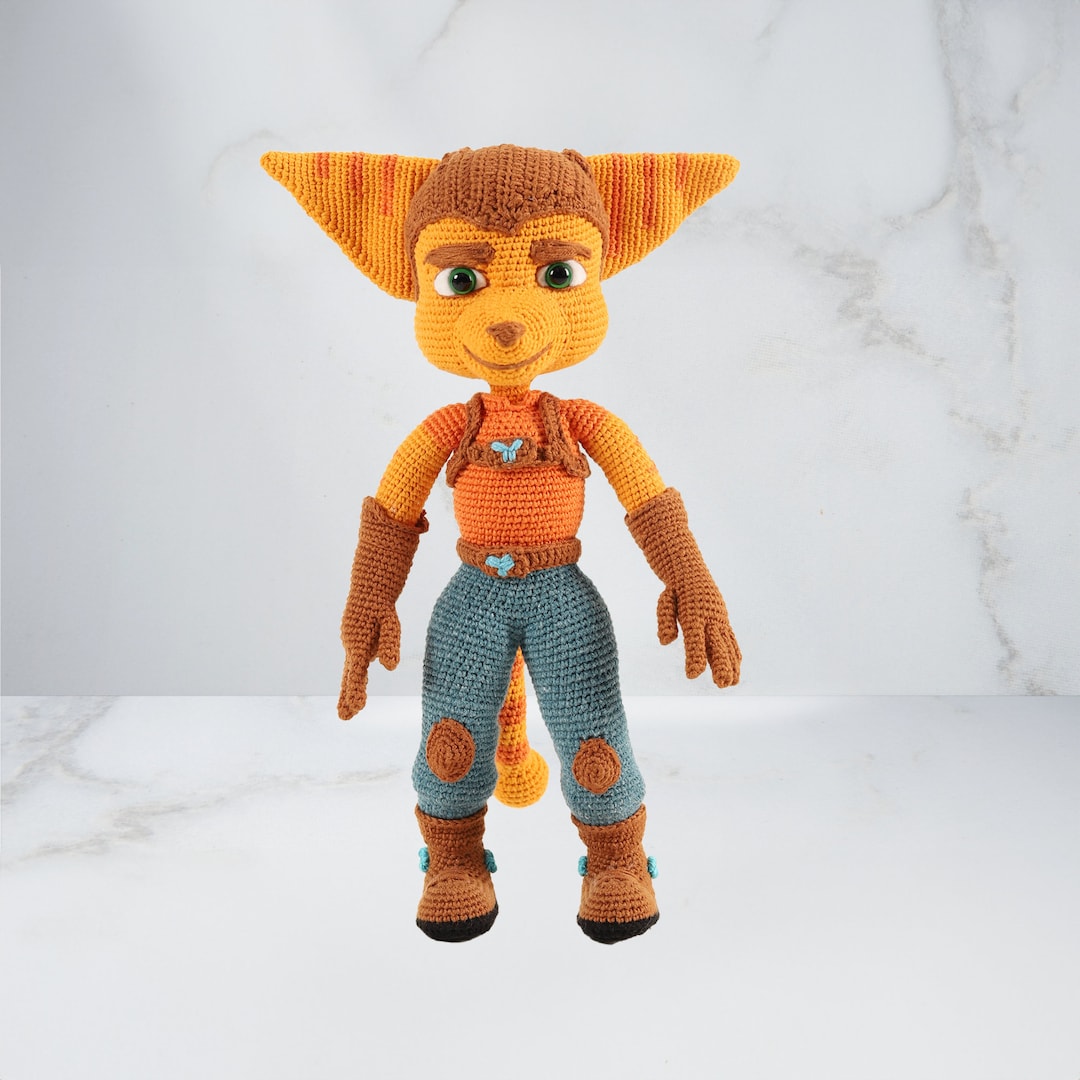 Handmade Ratchet and Clank Crochet Doll: Rift Apart Collectible Figure ...