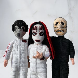 Slipknot Mick Thompson Inspired Crochet Tribute - Customizable Posable ...