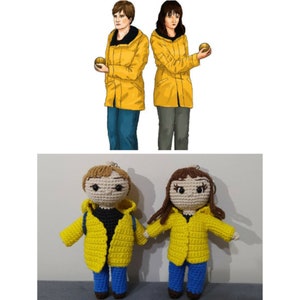 Personalized Crochet Keychain Doll: Custom Amigurumi Minime - Etsy