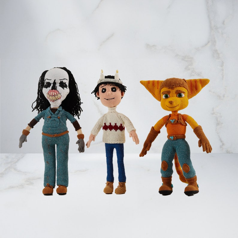 Until Dawn Psycho Doll: Handmade Crochet Horror Figure - Etsy