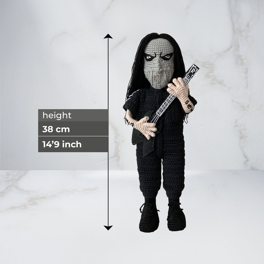 Slipknot Mick Thompson Inspired Crochet Tribute - Customizable Posable ...