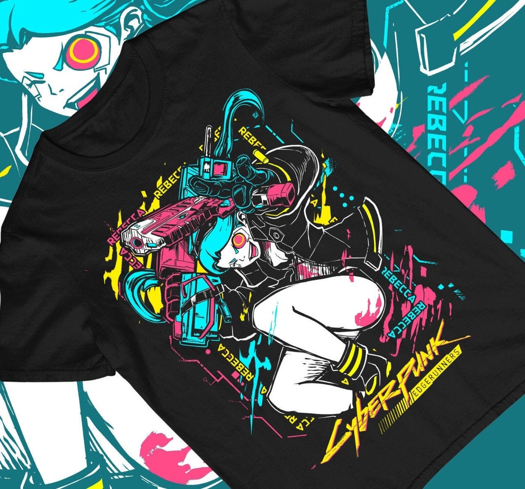 Cyberpunk Edgerunners New T-shirt, Edge Runners DAVID & LUCY Neon Shirt ...