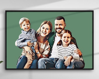 Cartoon Family Frame - Etsy