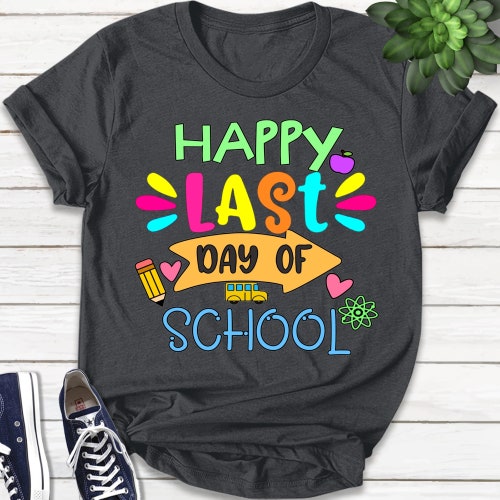 Hello Summer Happy Last Day Of School Shirt For Teacher And Etsy