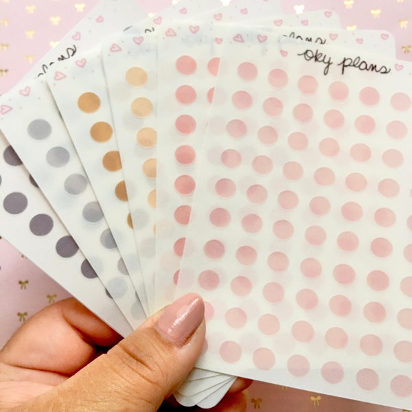 Transparent Stickers Dot - Etsy