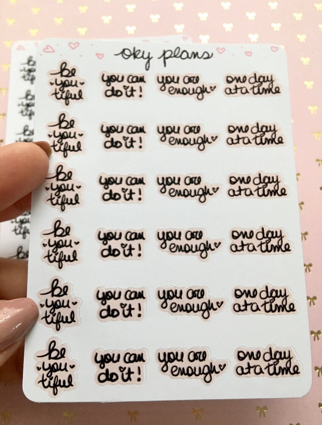 Positive Word Stickers - Etsy