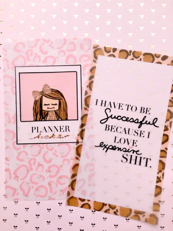 Leopard Vibes Vellum Inserts - Etsy