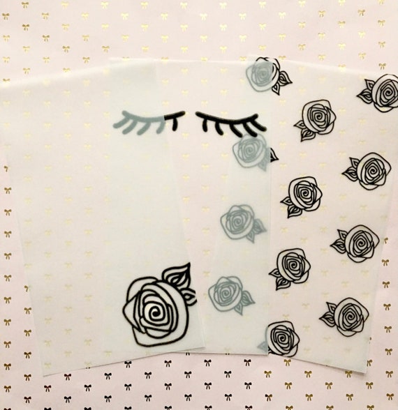 Rosette Theme Vellum Inserts - Etsy