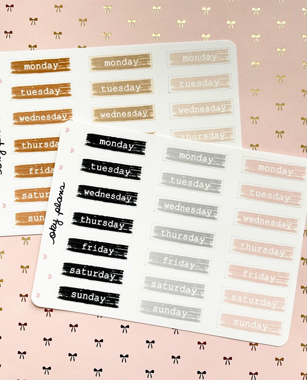 Days of the Week Stickers 3 - Etsy
