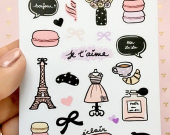 PARISIENNE Sticker Sheet Paris Bullet Journal Stickers, Planner ...