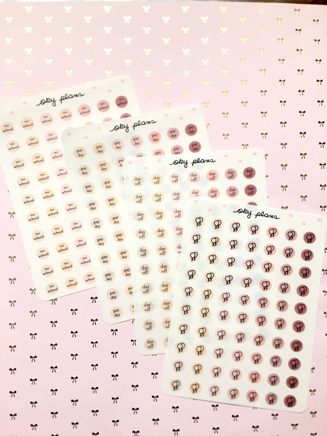 Transparent Functional Icon Dot Stickers - Etsy