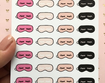 Sleep Mask Stickers | Etsy