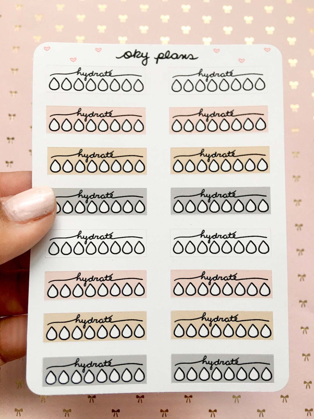 Water Intake Stickers - Etsy