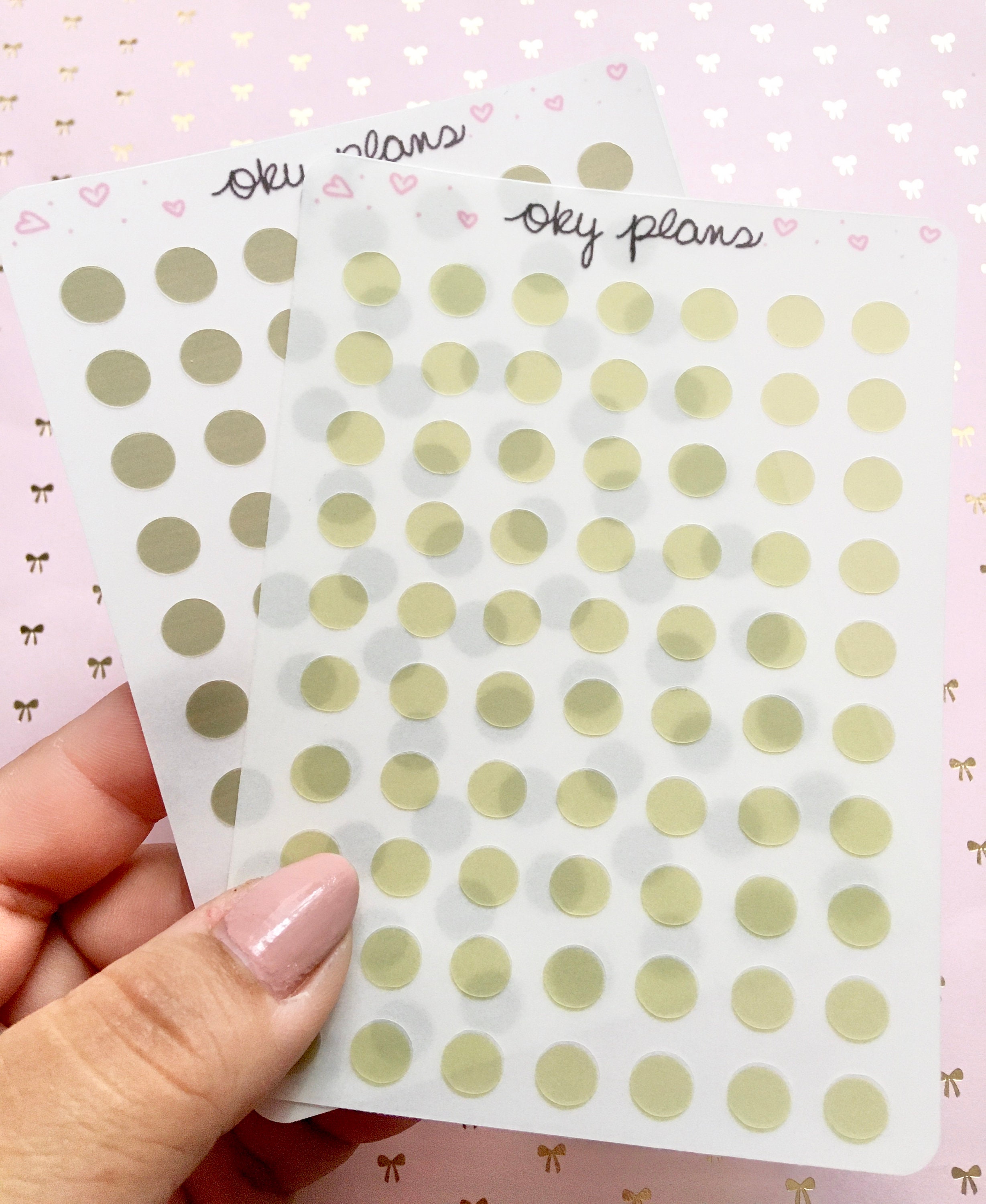 Transparent Dot Stickers - Etsy