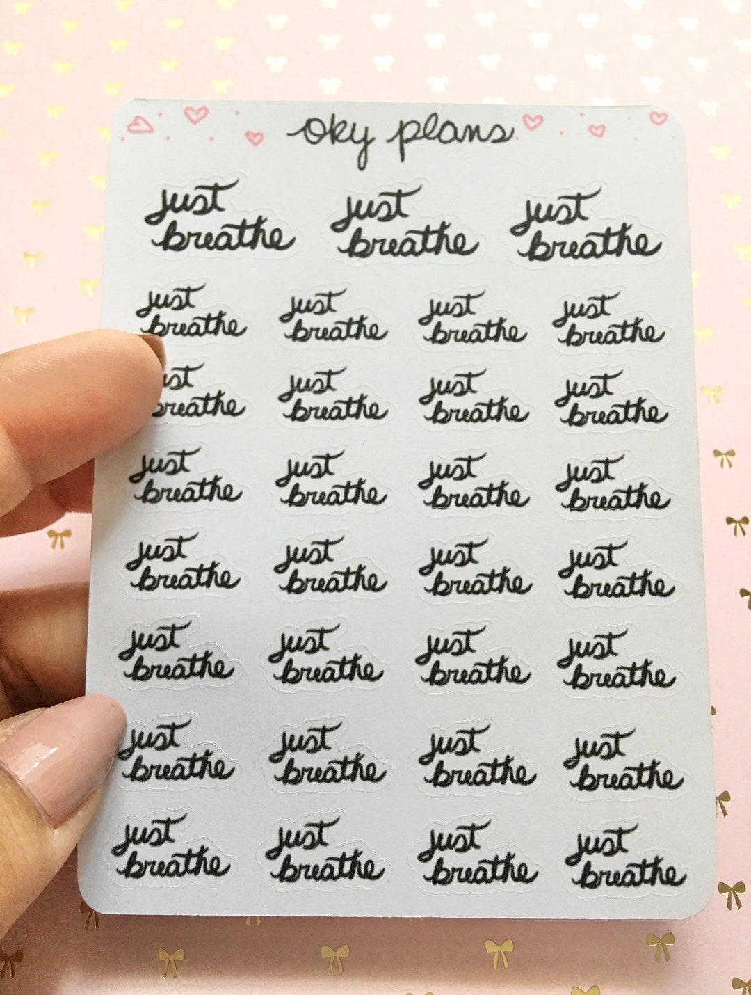 Just Breathe Stickers - Etsy