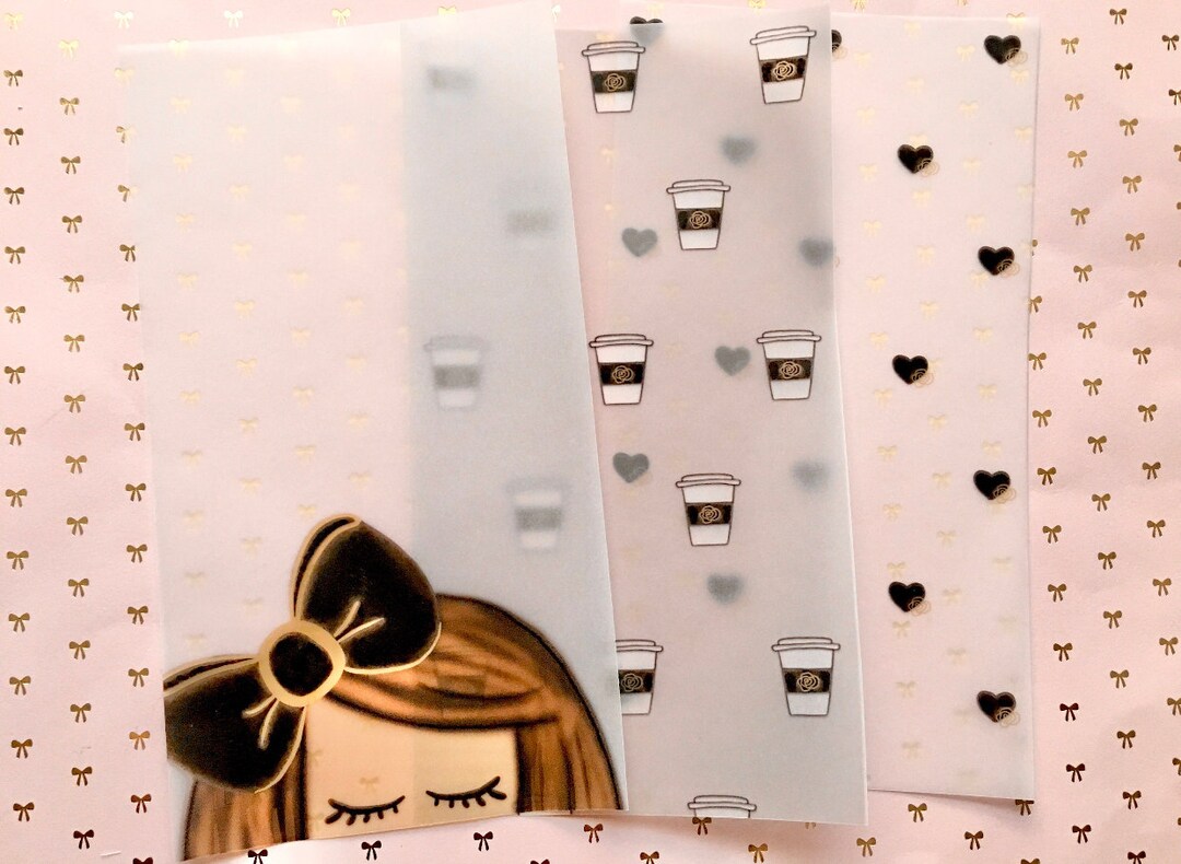 Black Tones Vellum Inserts - Etsy