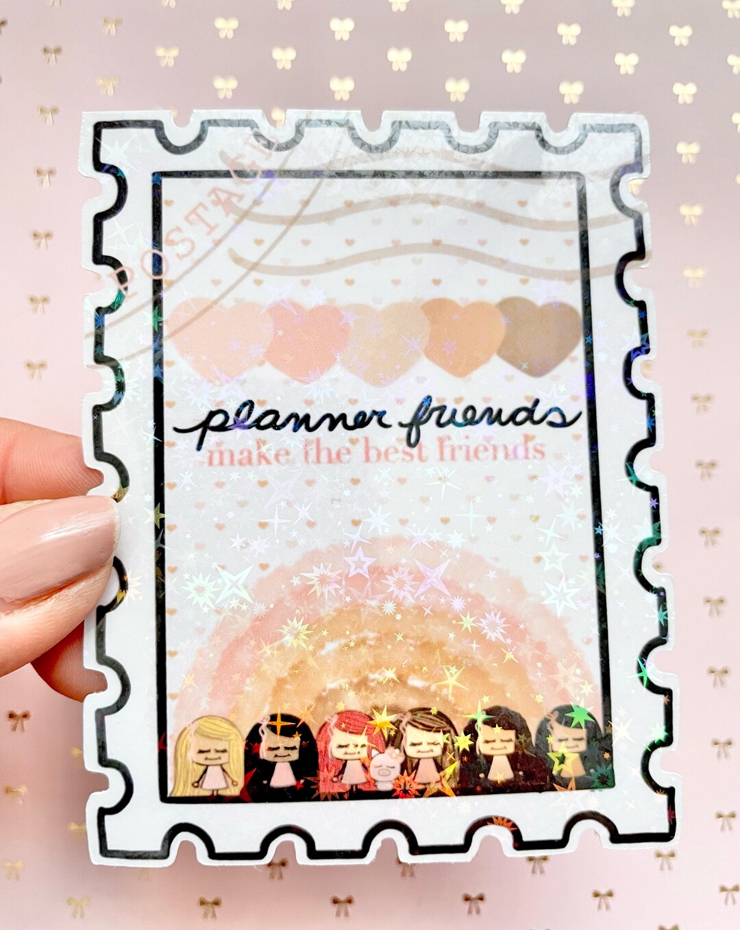 Planner Friends Holographic Die Cut - Etsy
