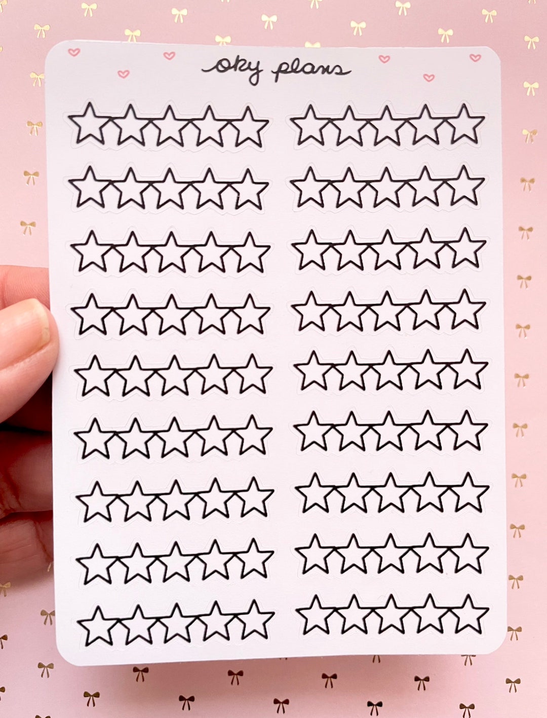 5 Star Rating Stickers - Etsy