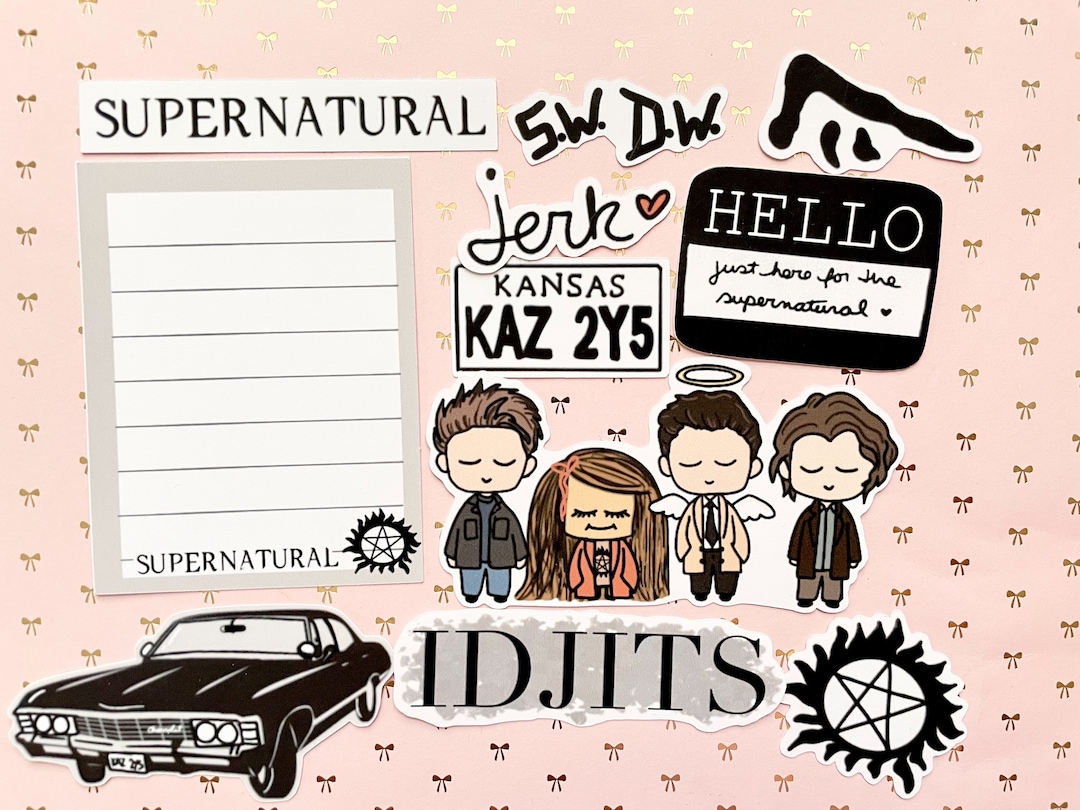 Supernatural Sticker Pack - Etsy