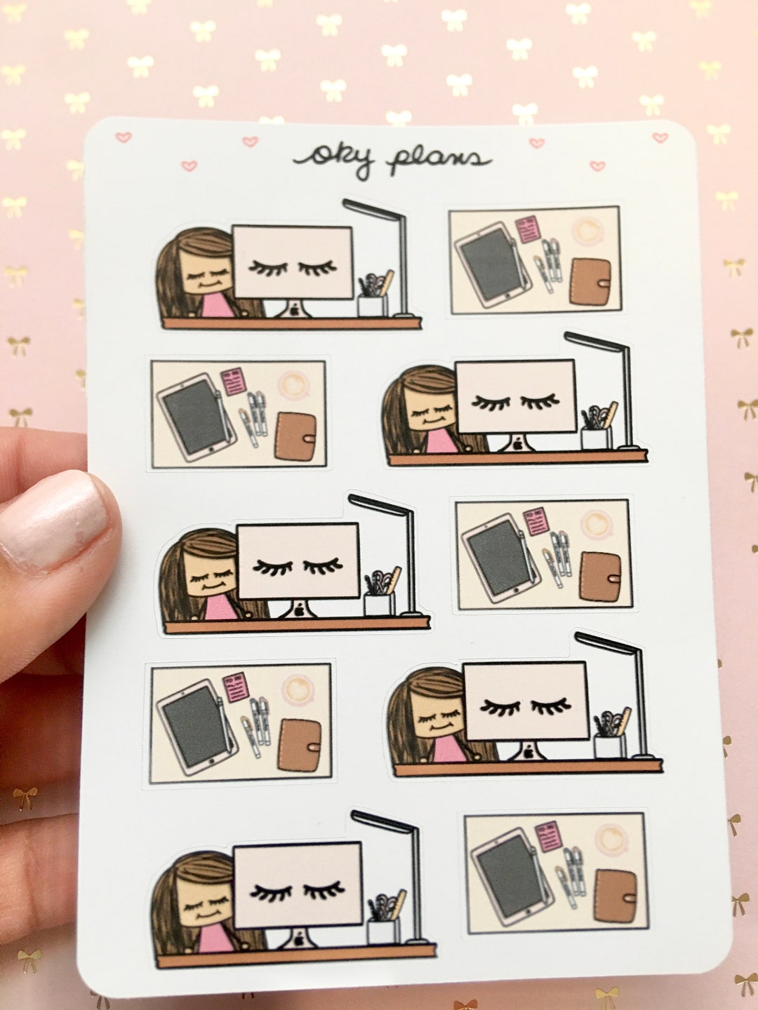 Office Desk Stickers - Etsy