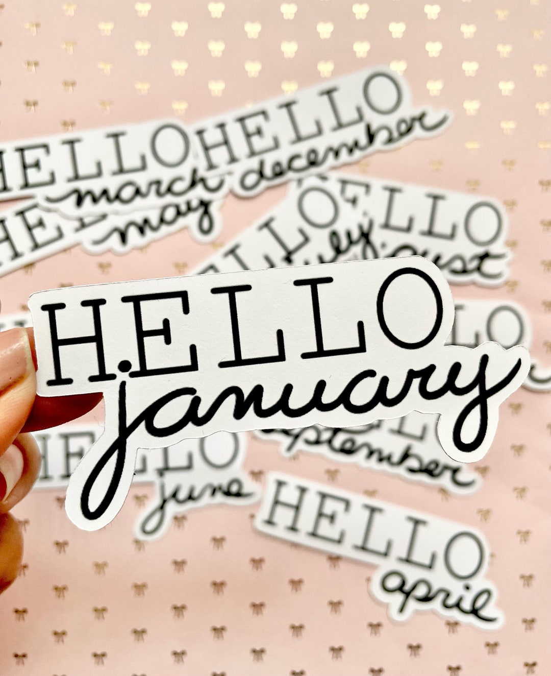 Monthly Large Deco Sticker - Etsy