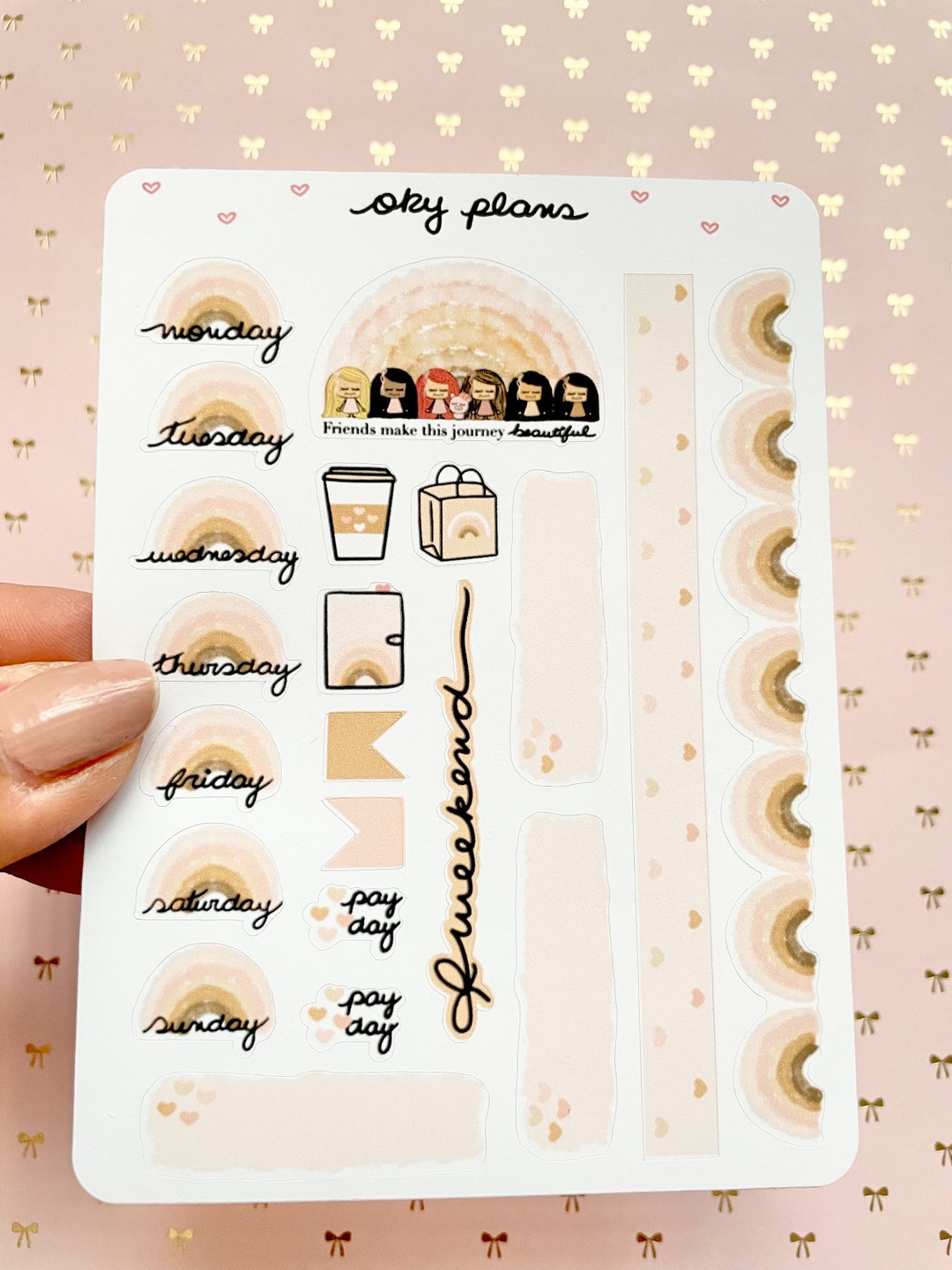 Planner Friends Weekly Stickers - Etsy