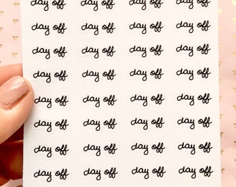 77 Day off Planner Stickers, Day off Erin Condren Life Planner Stickers ...