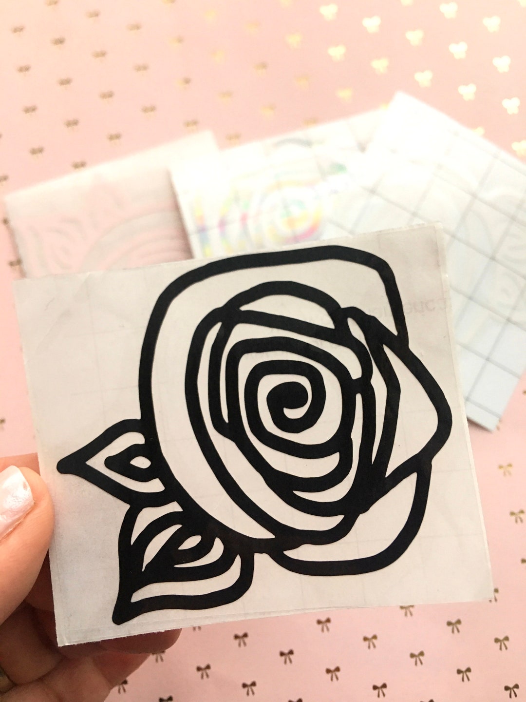 Vinyl Rosette Decal Sticker - Etsy