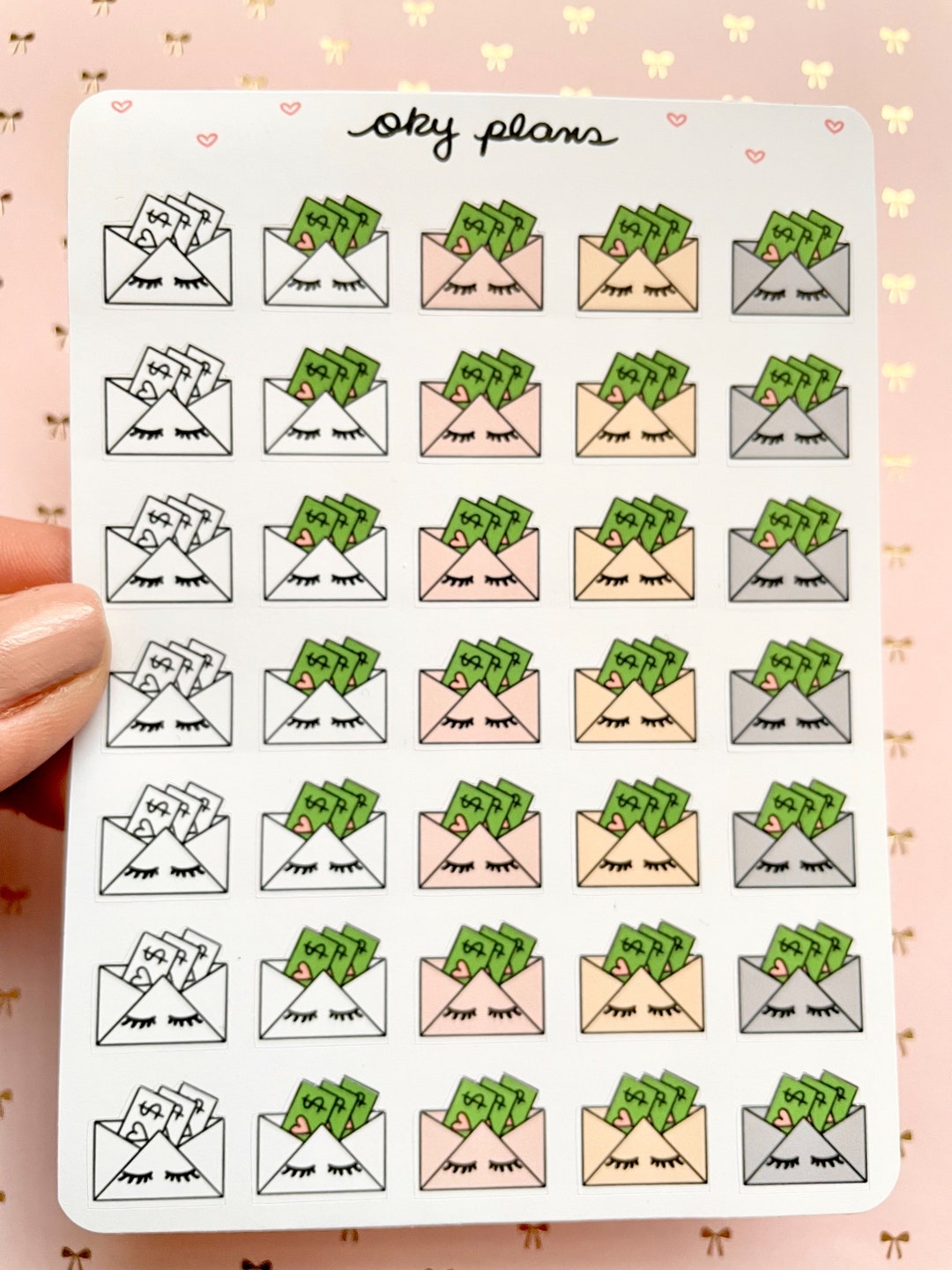 Cash Envelope Stuffing Stickers - Etsy