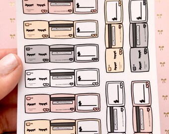Cute Credit Card Stickers - Etsy