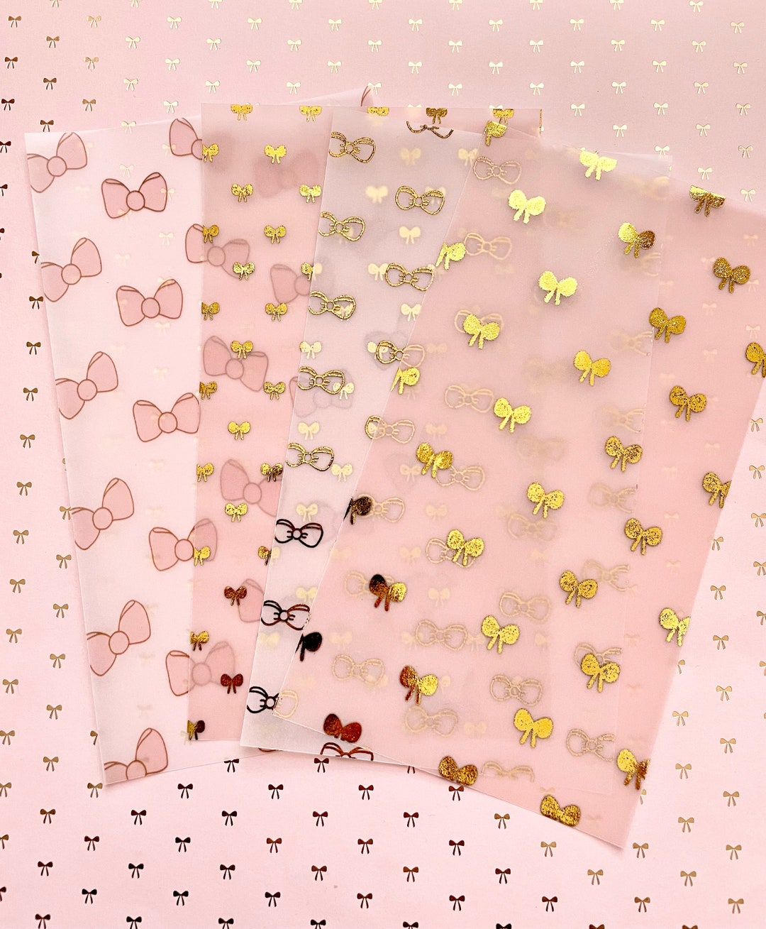 Cute Bow Vellum Inserts - Etsy