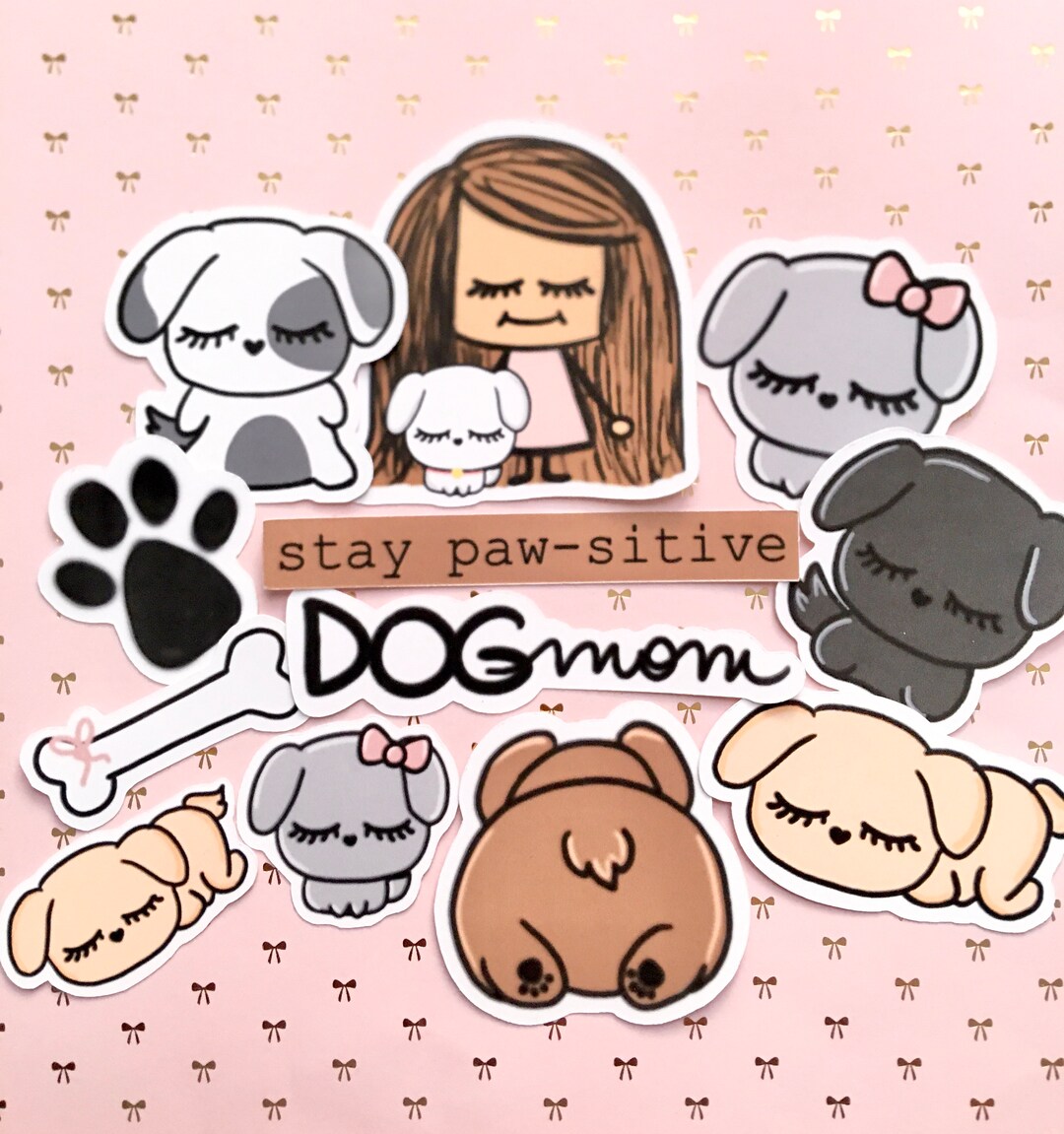 Dog Mom Sticker Pack - Etsy