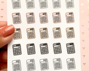 49 Cute Calculator Planner Stickers - Etsy