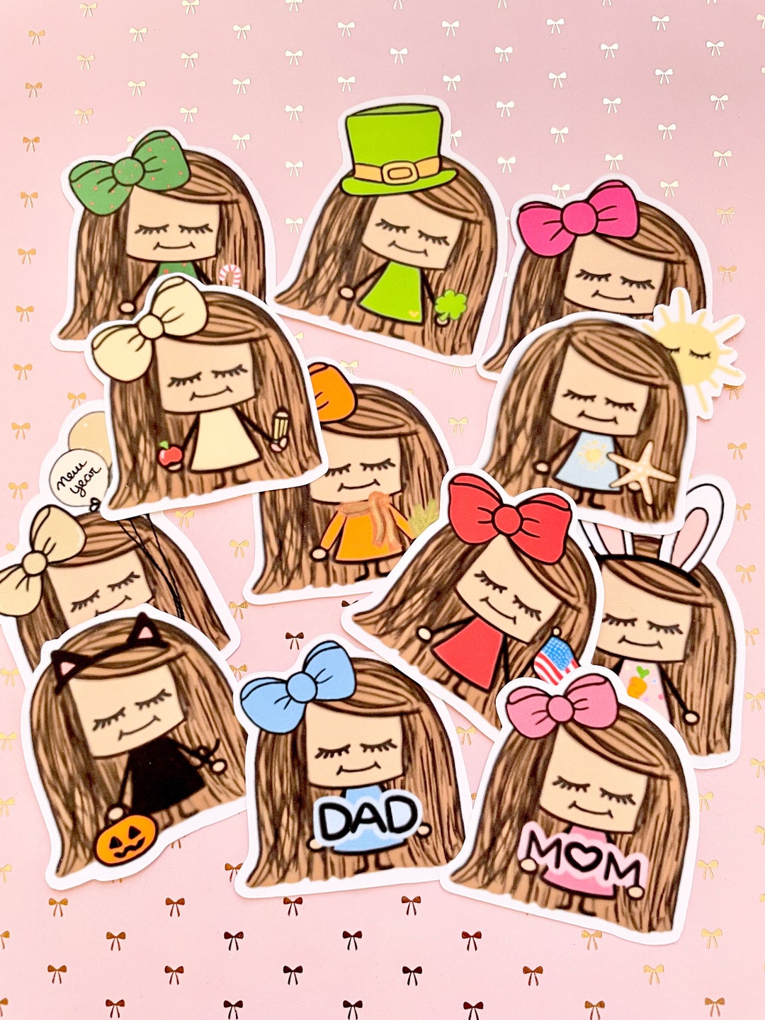 Holiday Theme Sticker Pack - Etsy