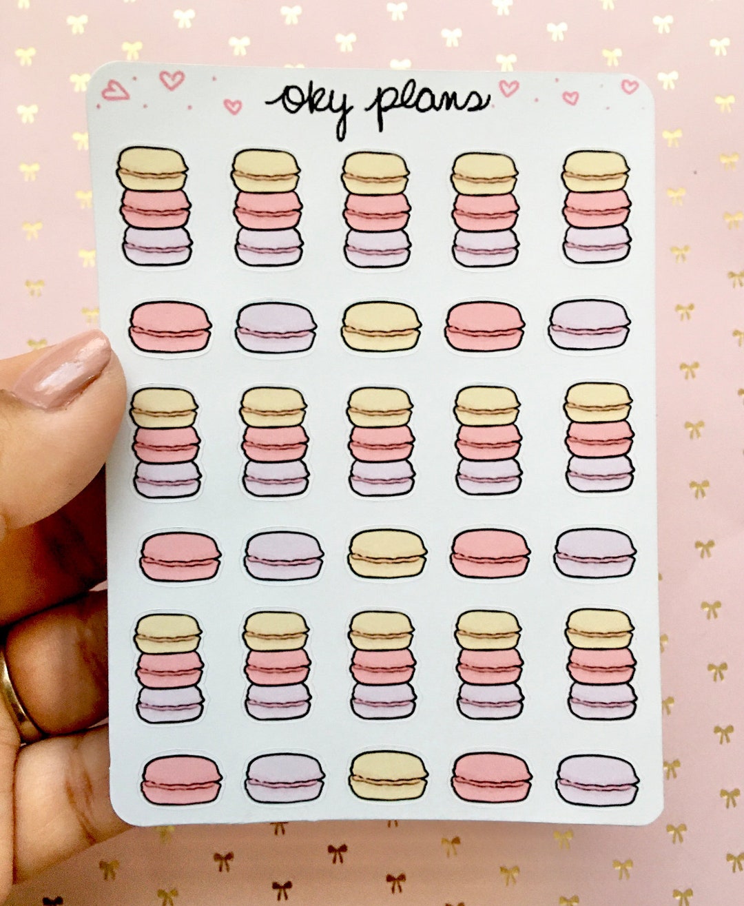 Macaroon Stickers - Etsy