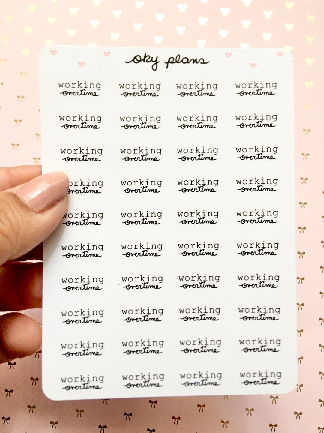 Overtime Stickers - Etsy