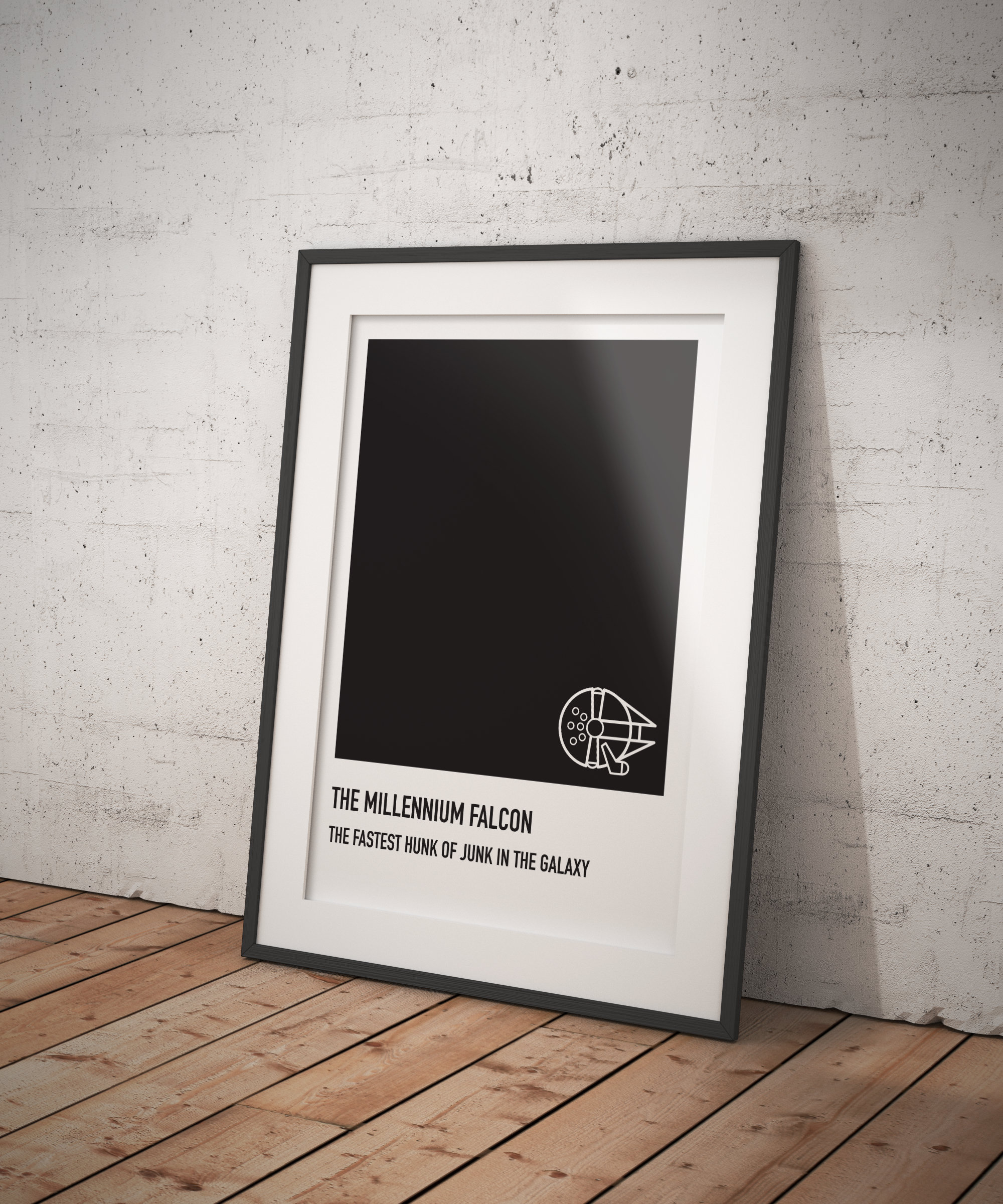 Star Wars - Millennium Falcon - Colour Swatch - Black - Digital ...