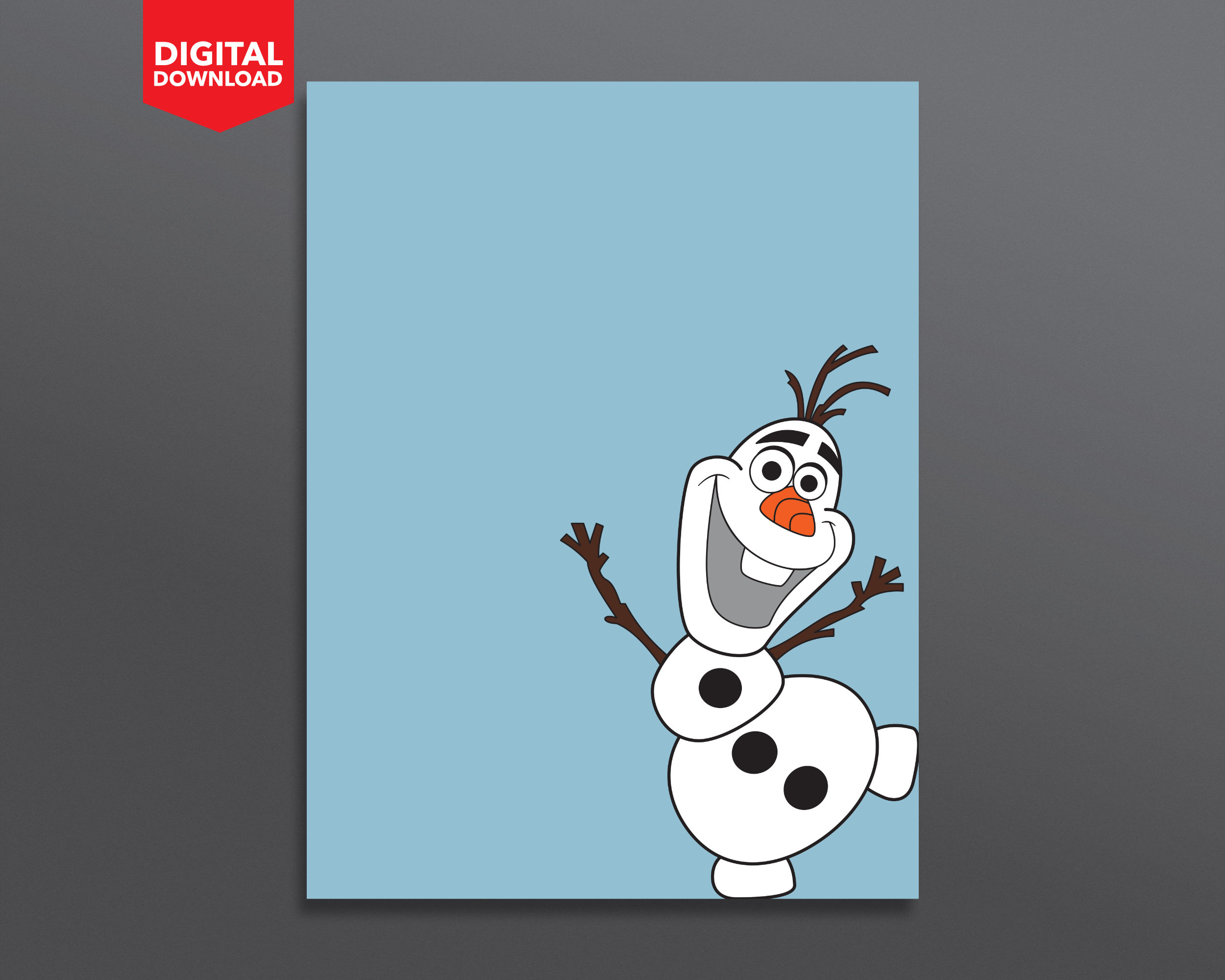 Olaf Minimalist Poster