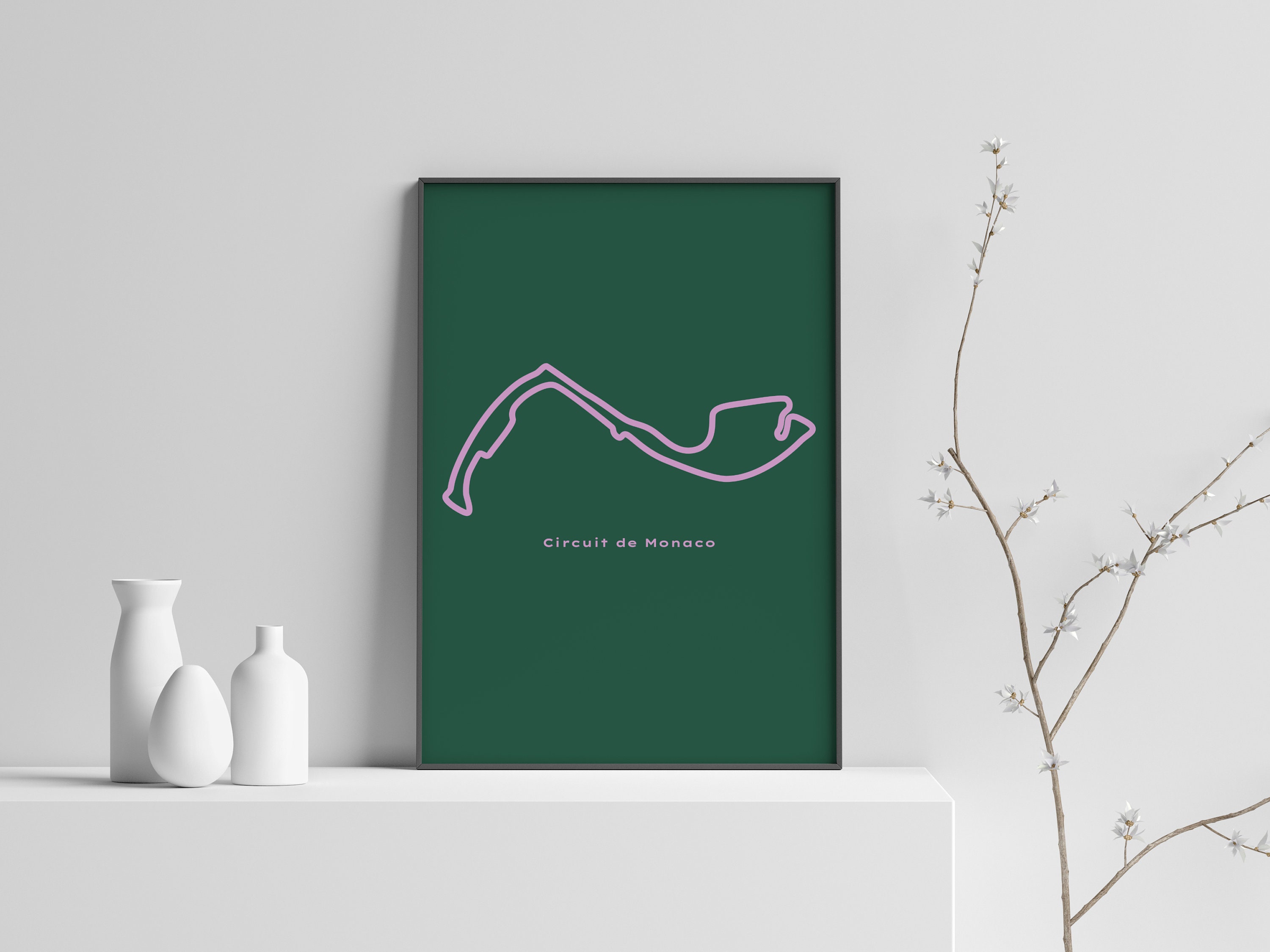 Formula One Poster | Monaco Circuit | Circuit De Monaco | Digital Print ...
