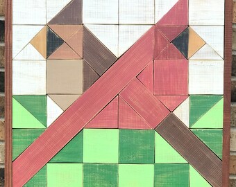 Two Cardinals Barn Quilt - Etsy