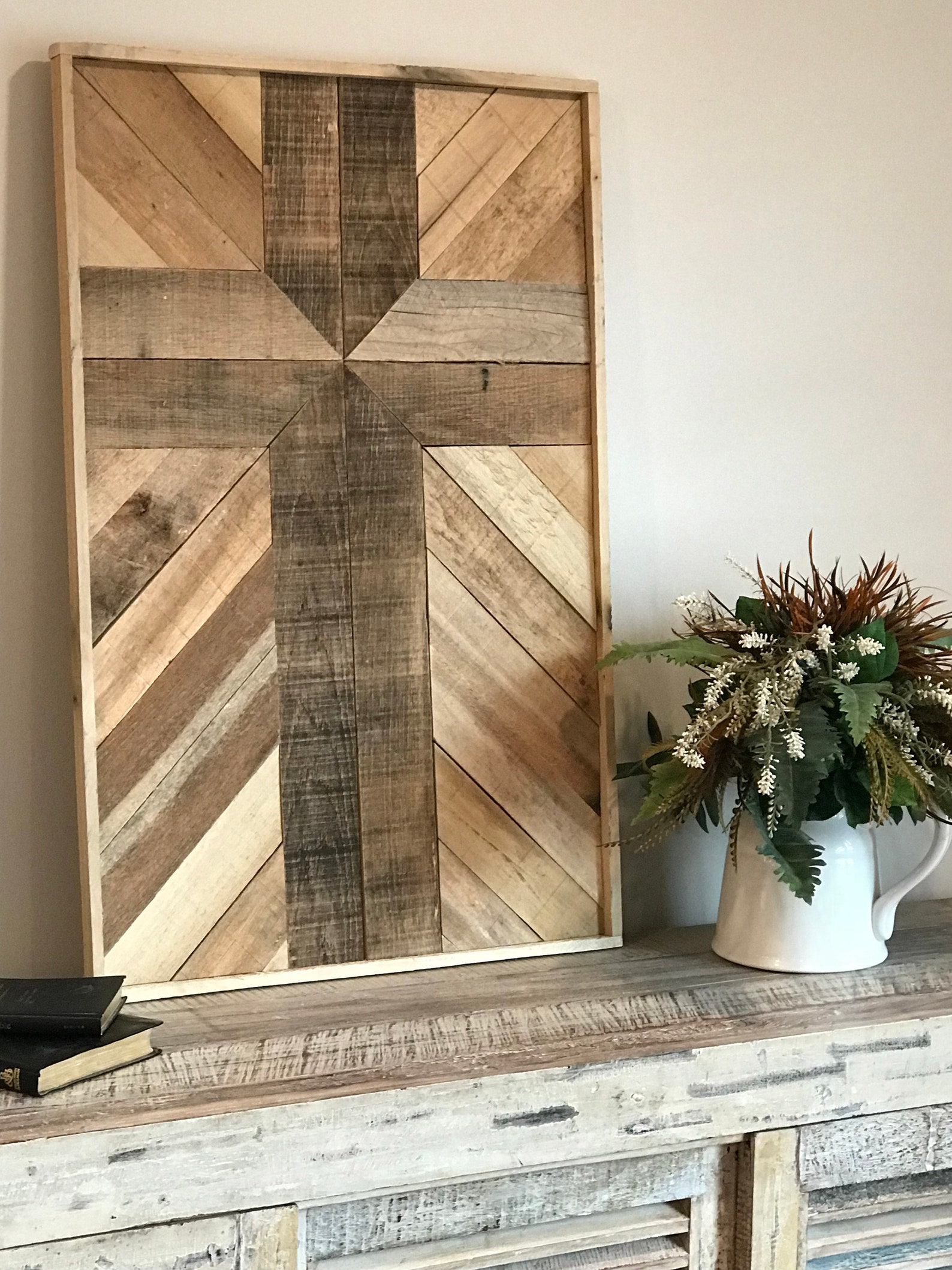 Large Handmade Rustic Wooden Cross - Etsy