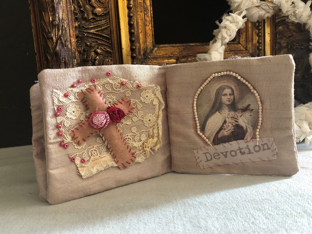 Handmade Shabby Religious Book. Flexible Fabric Religious Book ...