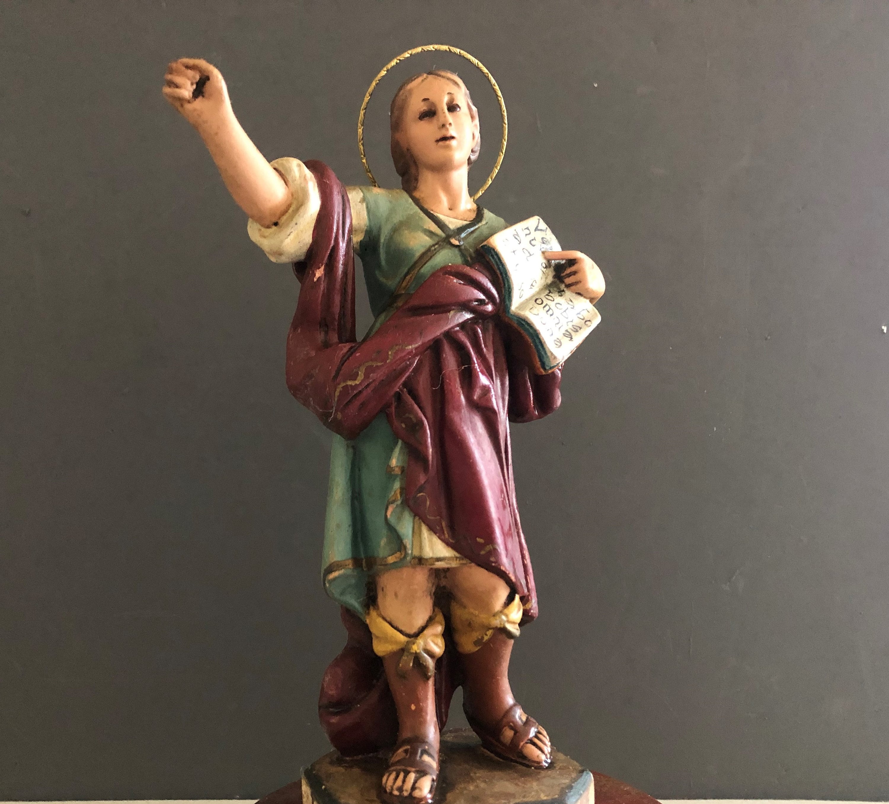 Antique Religious Statue of Saint Pancrazio, St Pancratius, Protector ...