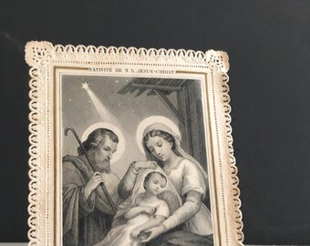 Nativity Prayer Card - Etsy