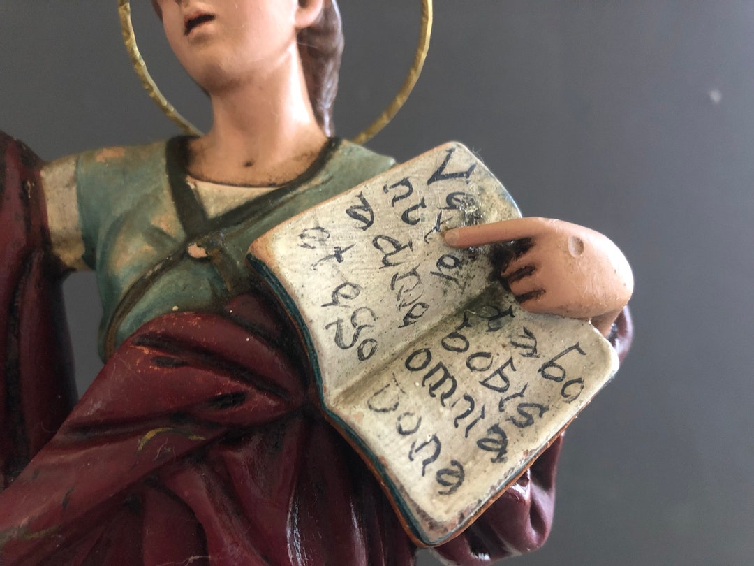 Antique Religious Statue of Saint Pancrazio St Pancratius - Etsy