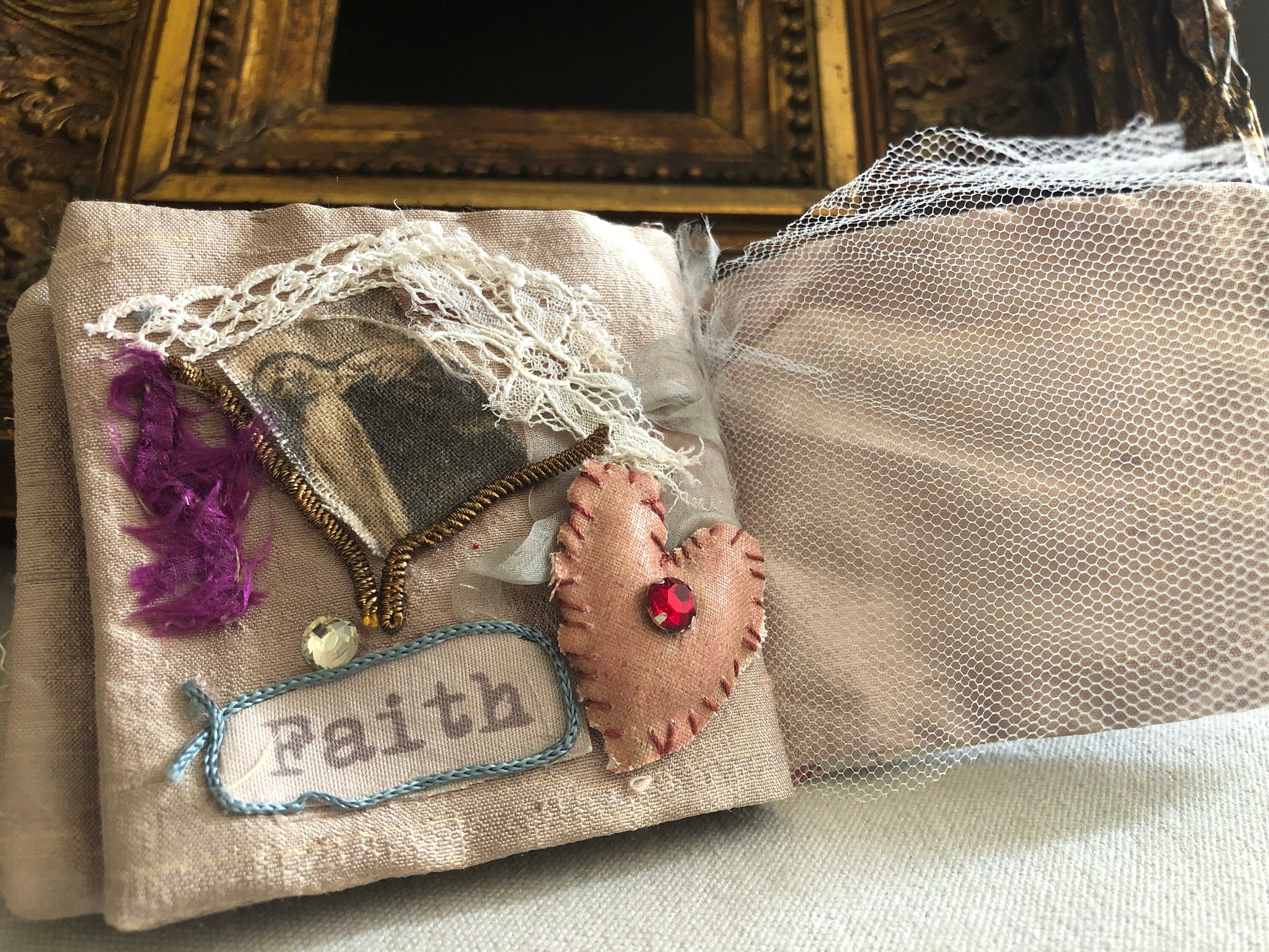 Handmade Shabby Religious Book. Flexible Fabric Religious Book ...