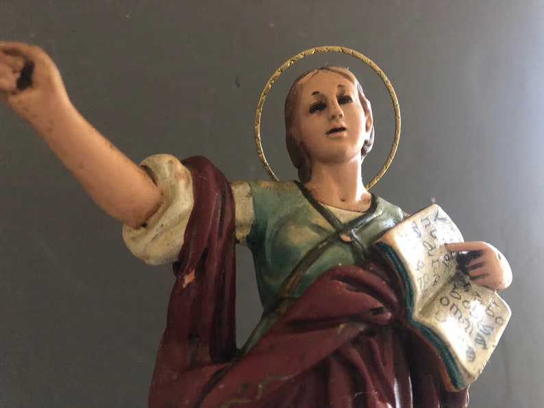 Antique Religious Statue of Saint Pancrazio, St Pancratius, Protector ...