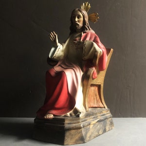 Sacred Heart of Jesus, Sitting Chair. Spain - Etsy